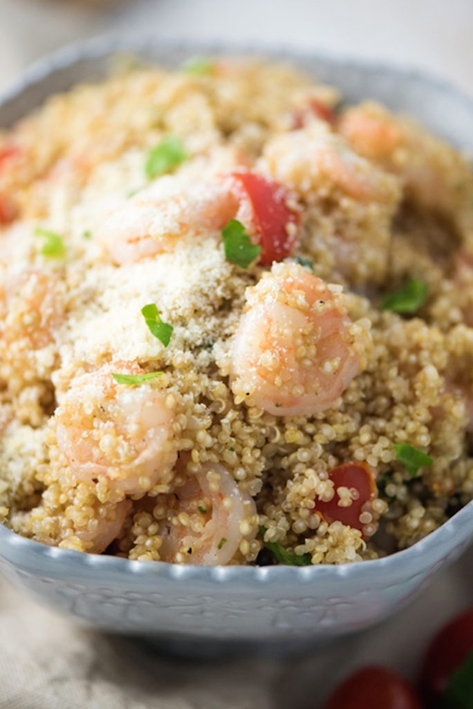 Garlic Parmesan Shrimp Quinoa